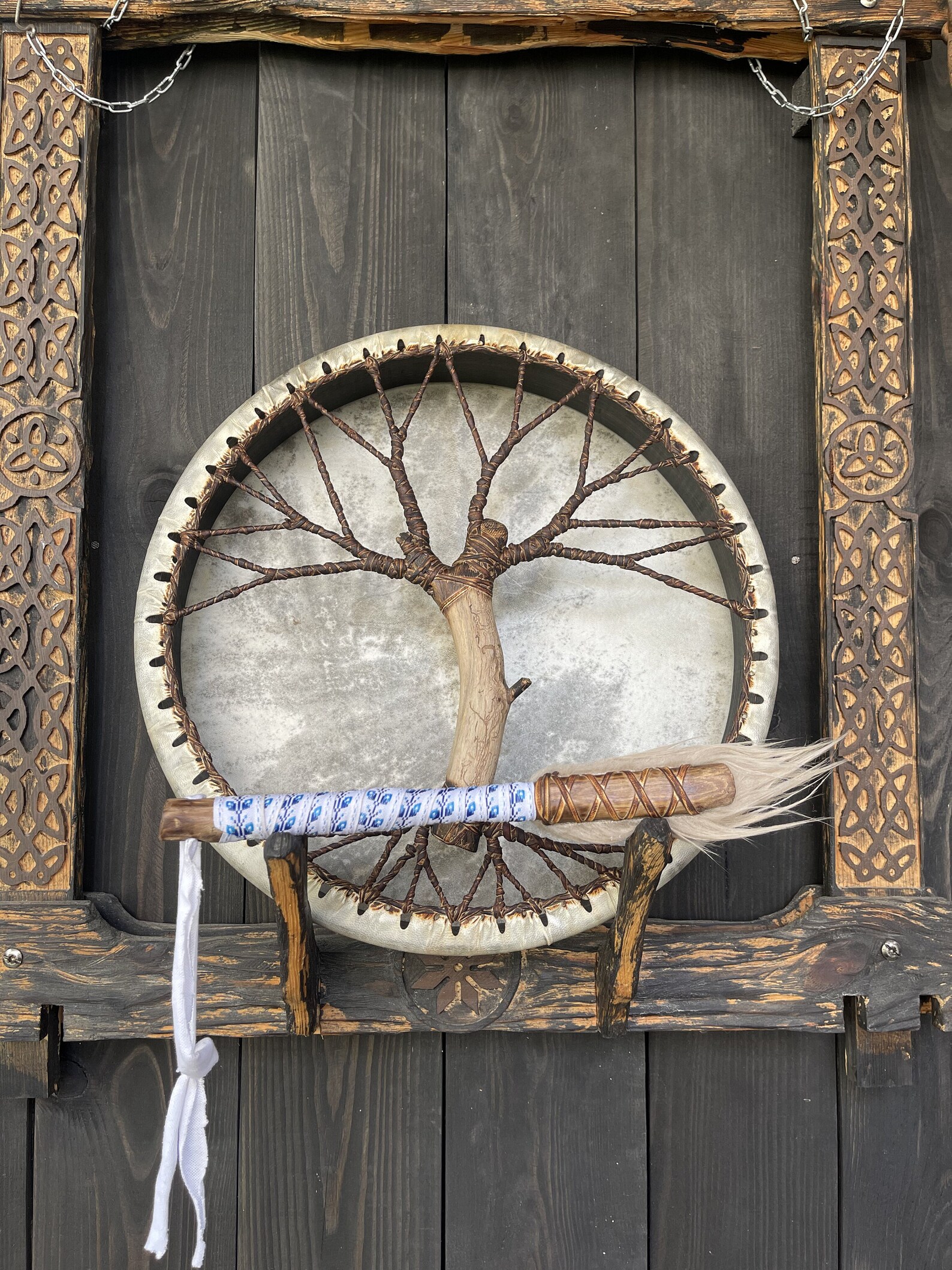 Shaman Drum, Shamanic Drum, Hand Drum, Shaman Tools, Shaman Decor ...