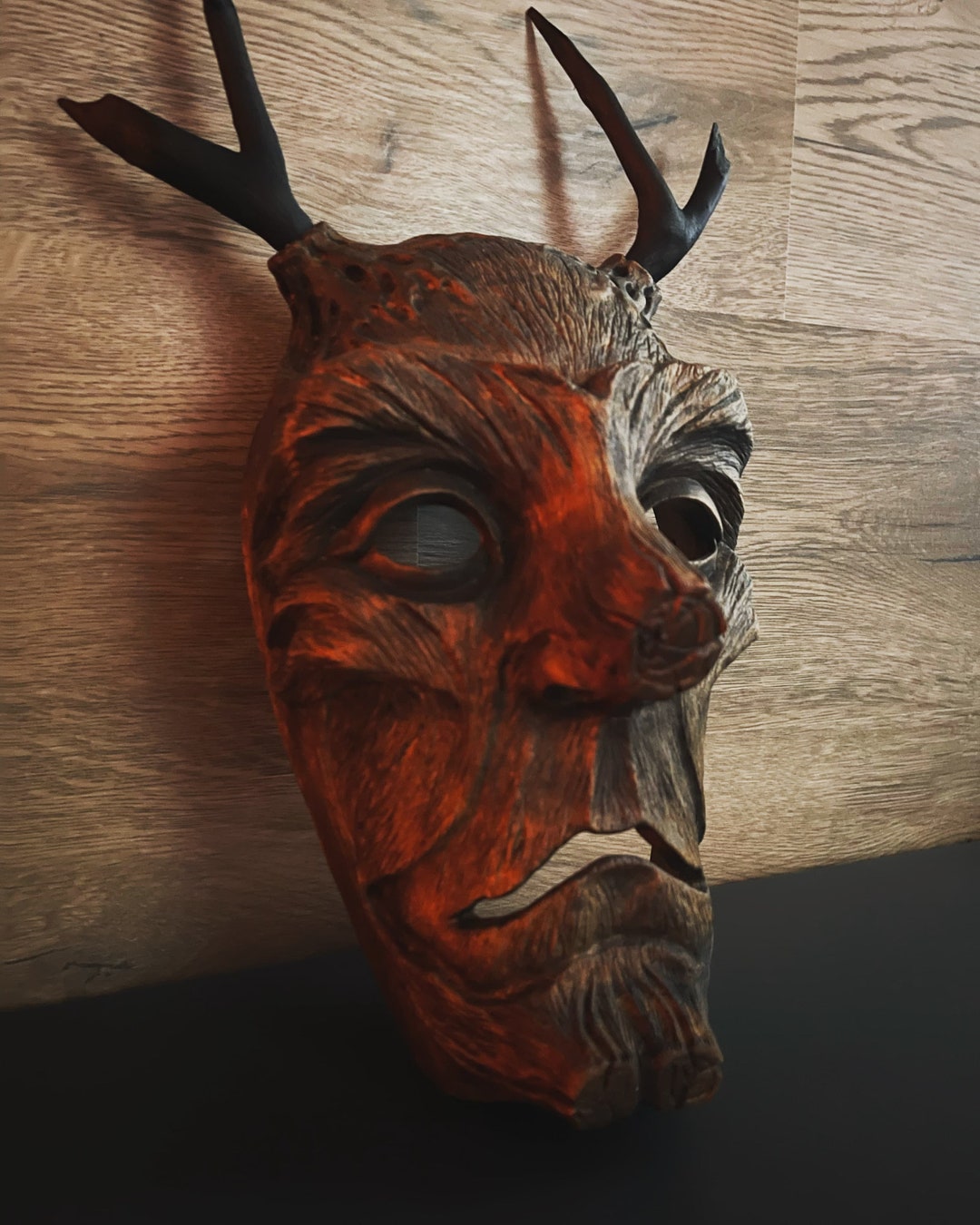 Shaman Horned Mask, Ancestral Demon Skull Mask, Shamanik Animal Skull ...