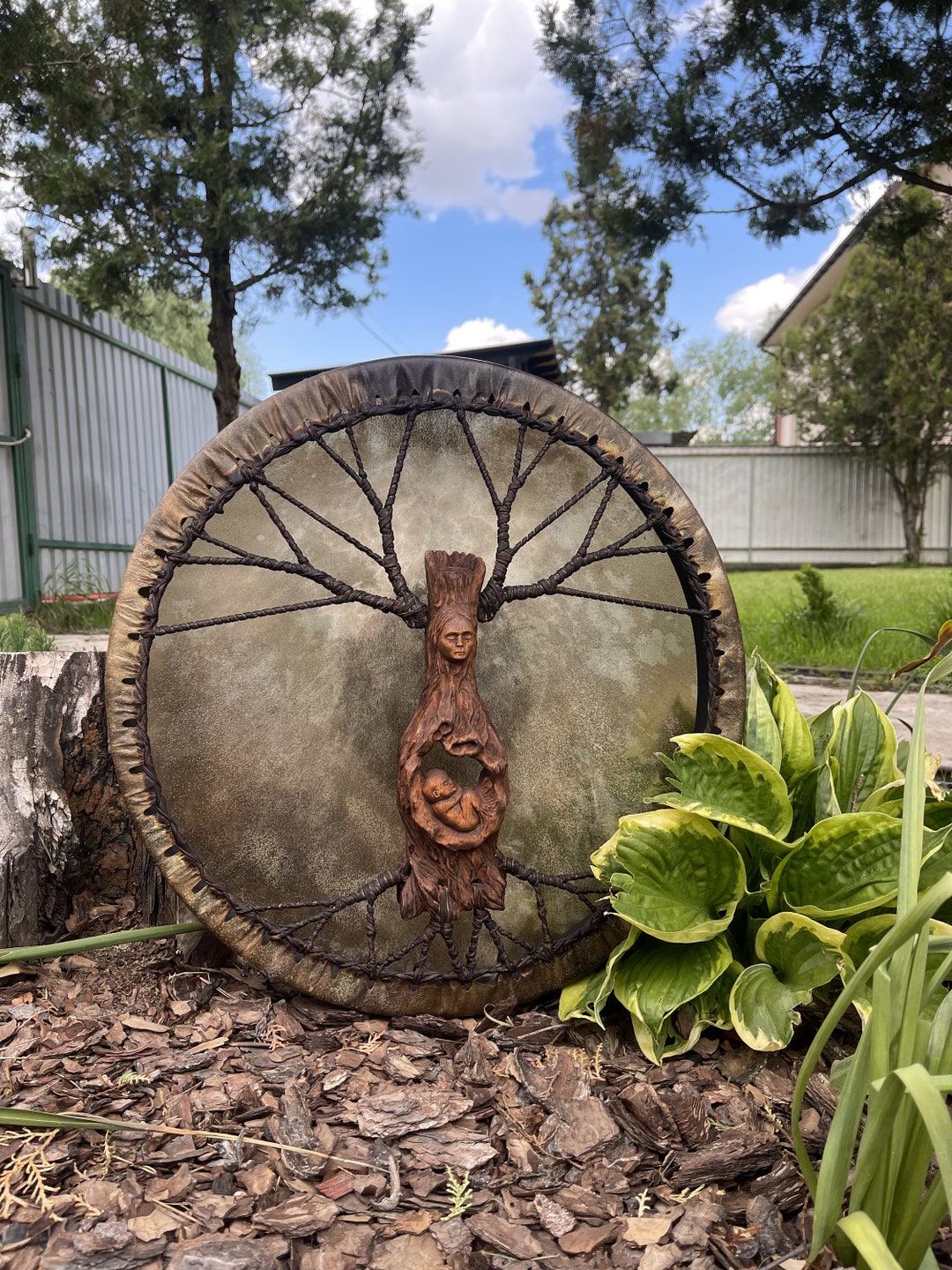 Shaman Drum Roda, Hand Percussion Drum, Soul Music Ritual Drum ...