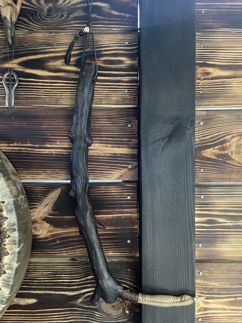 Witch's Finger Shaman Rattle: Pine, Goat Leather Ongon, 16 Inch - Etsy
