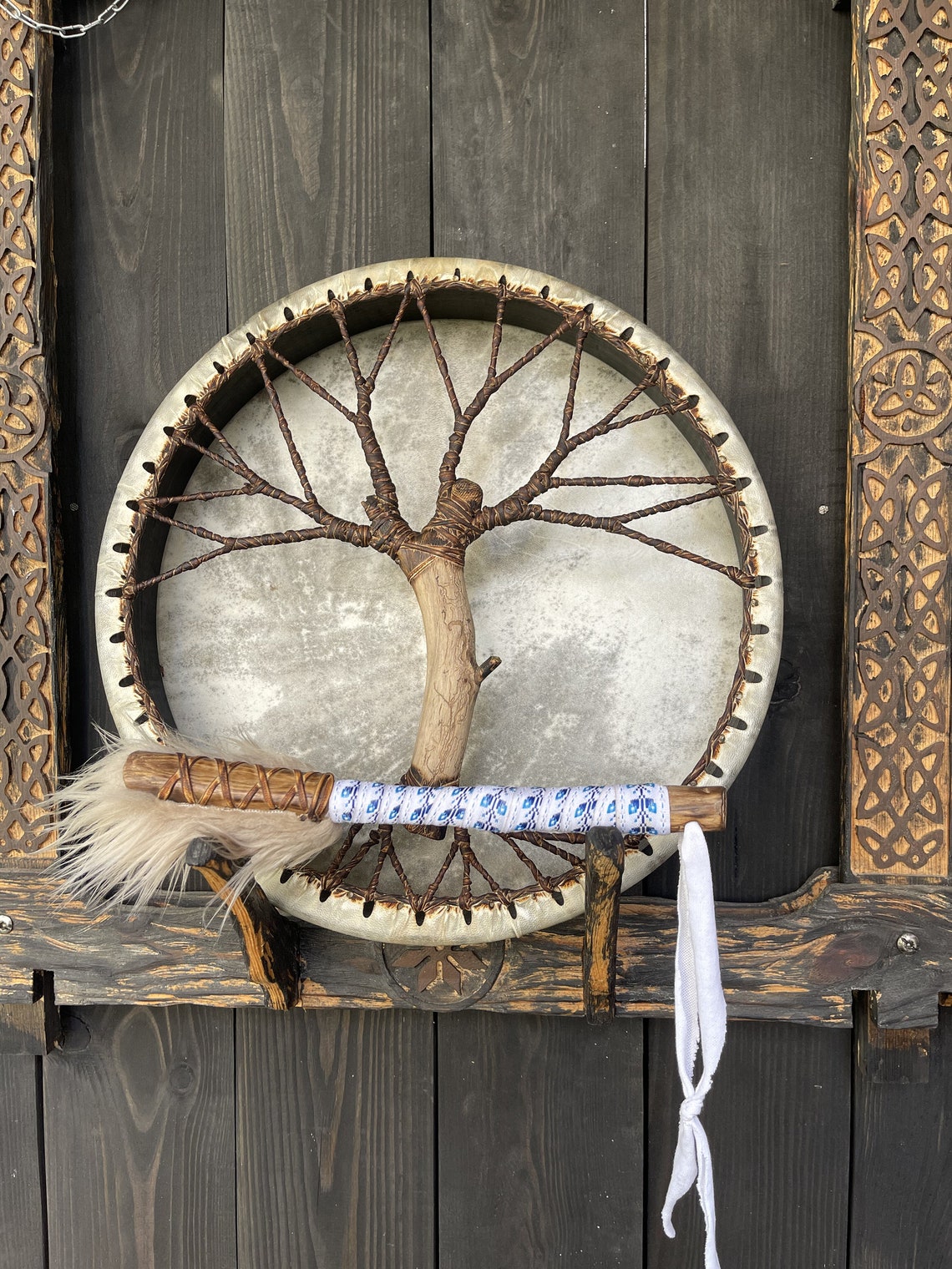 Shaman Drum, Shamanic Drum, Hand Drum, Shaman Tools, Shaman Decor ...