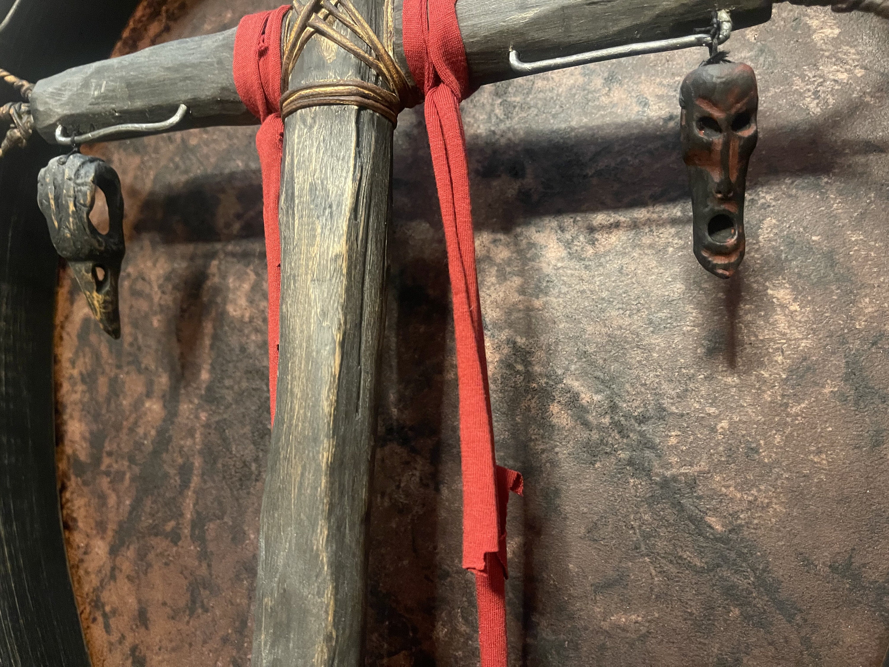 Handcrafted Siberian Shaman Drum: Altai Shamanic Instrument (20/18 Inch ...