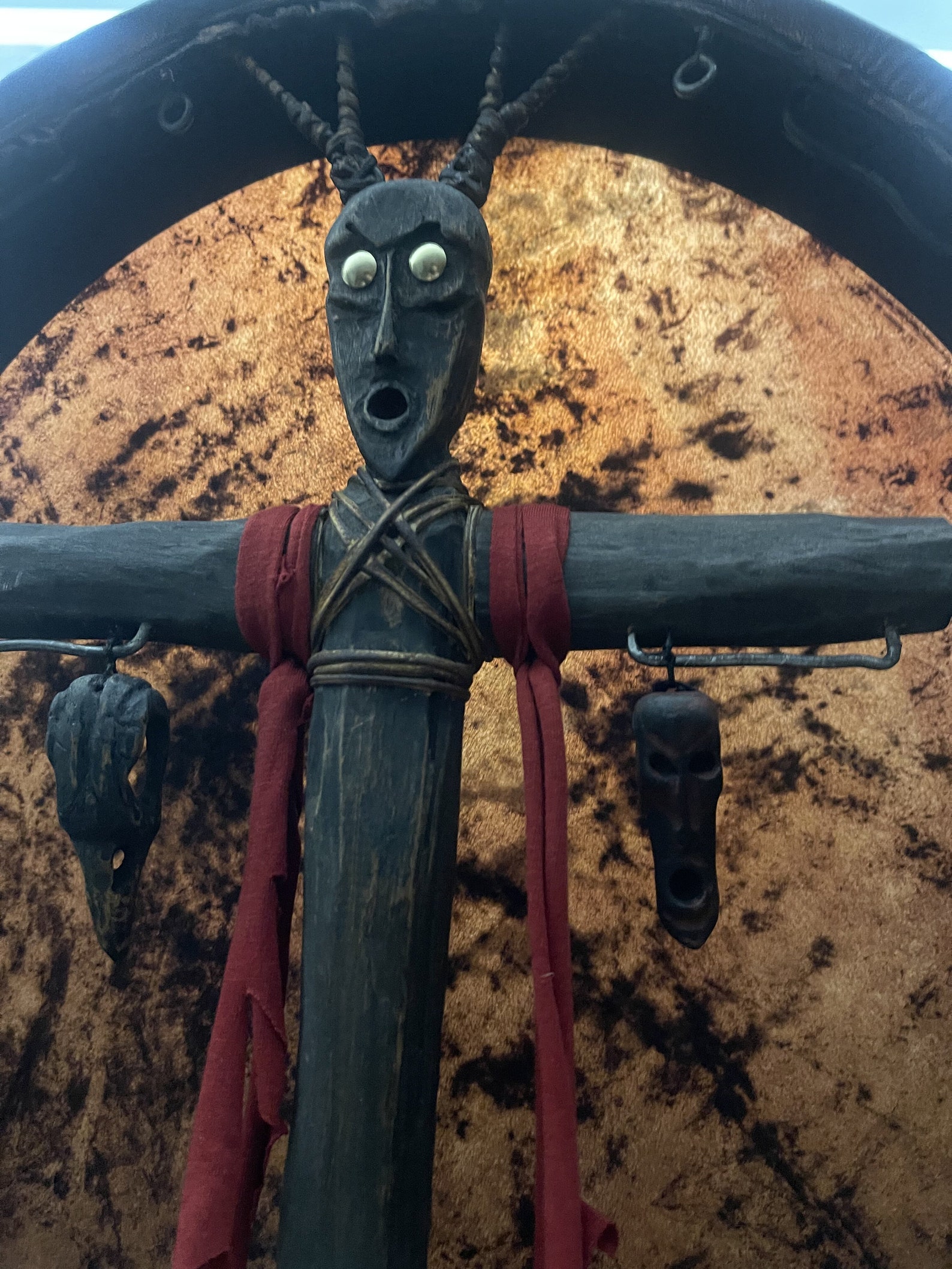Handcrafted Siberian Shaman Drum: Altai Shamanic Instrument (20/18 Inch ...