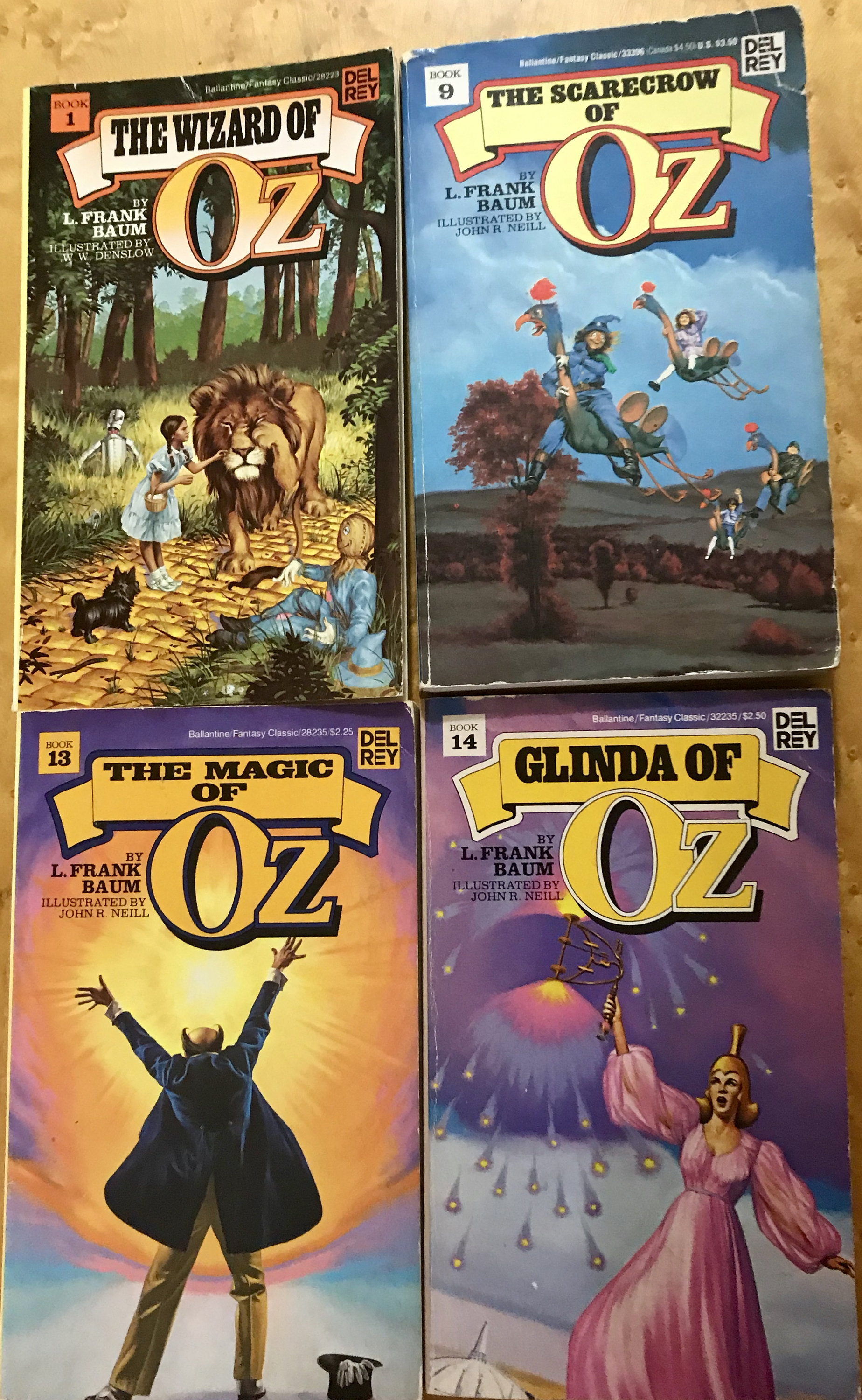 Complete Del Rey Oz Novels, by L. Frank Baum and Ruth Plumly Thompson ...