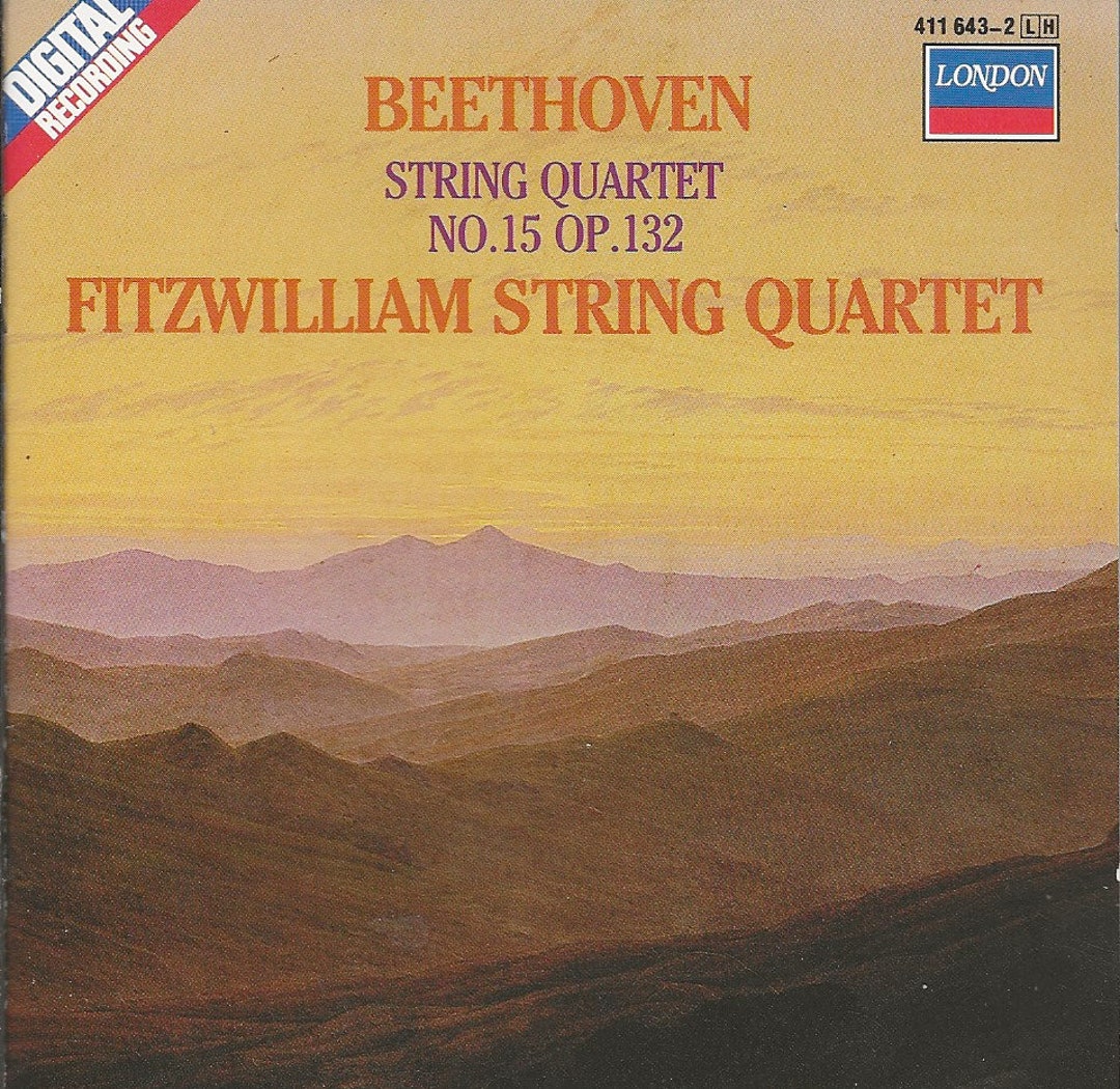 Beethoven: String Quartet No. 15, Op. 132. Fitzwilliam Quartet. CD - Etsy