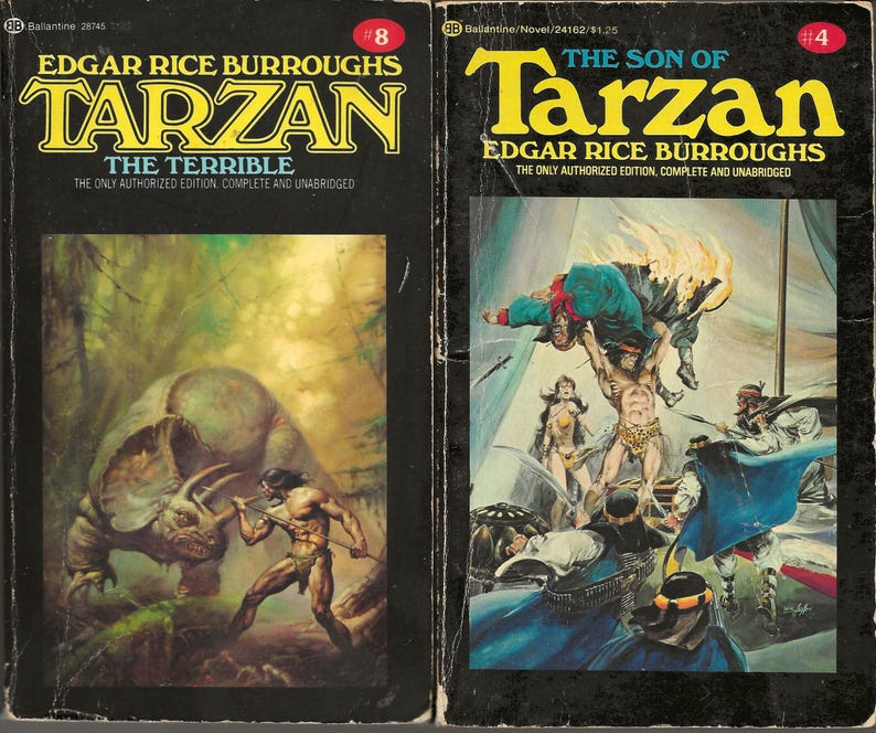 Tarzan of the Apes and Others, by Edgar Rice Burroughs (black ...