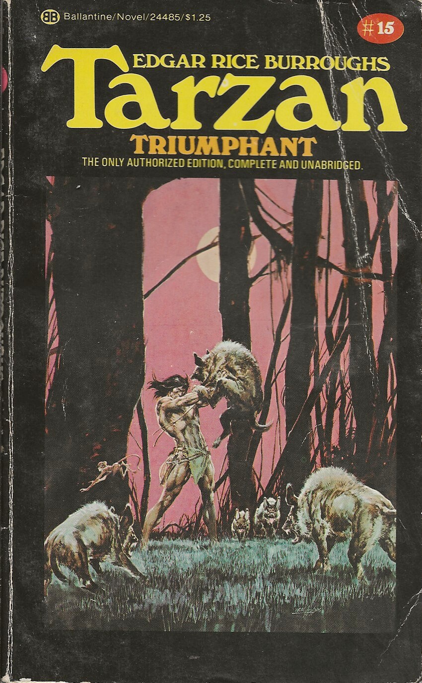 Tarzan of the Apes and Others, by Edgar Rice Burroughs black Ballantine ...
