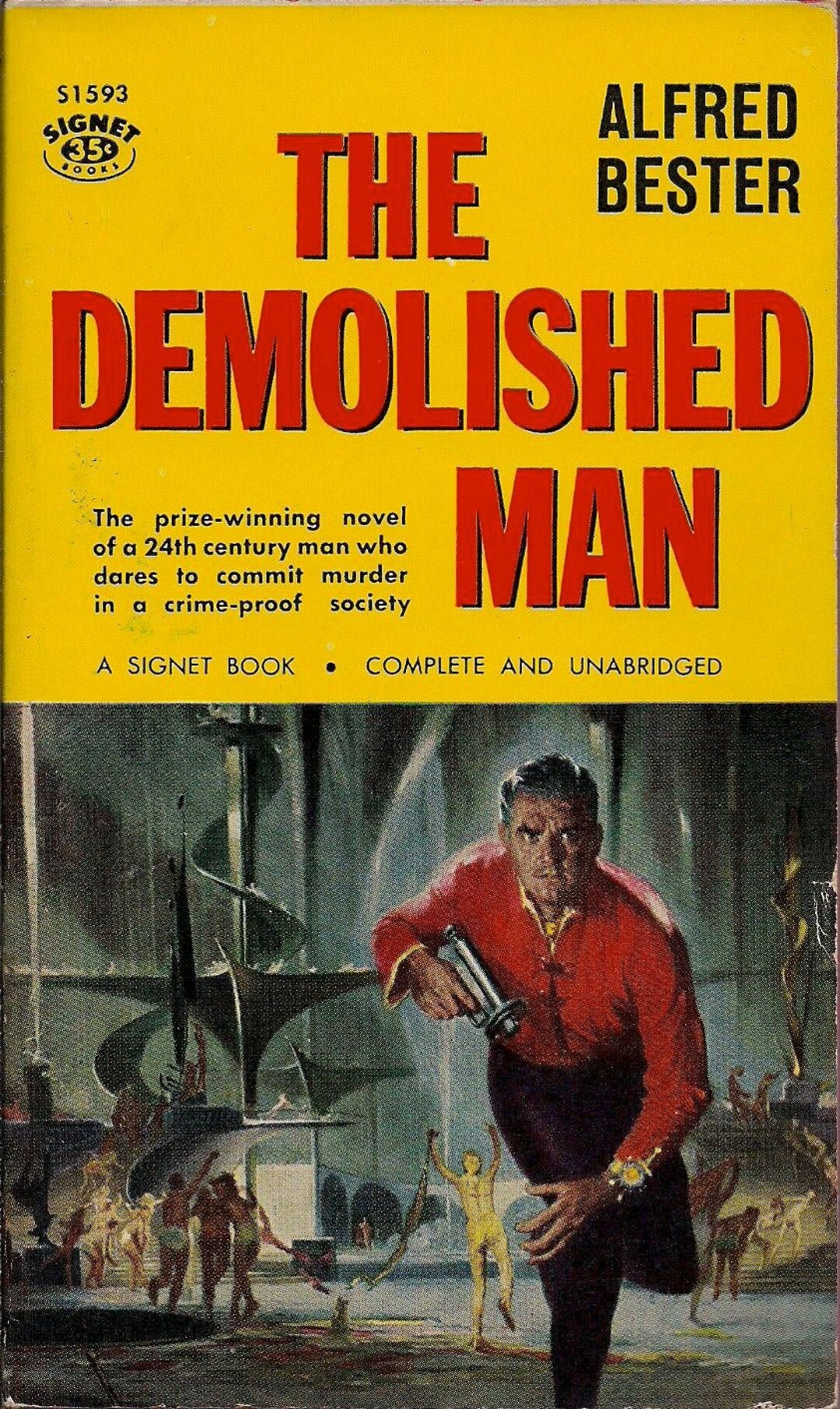 The Demolished Man, by Alfred Bester (vintage Paperback. Signet S1593 ...