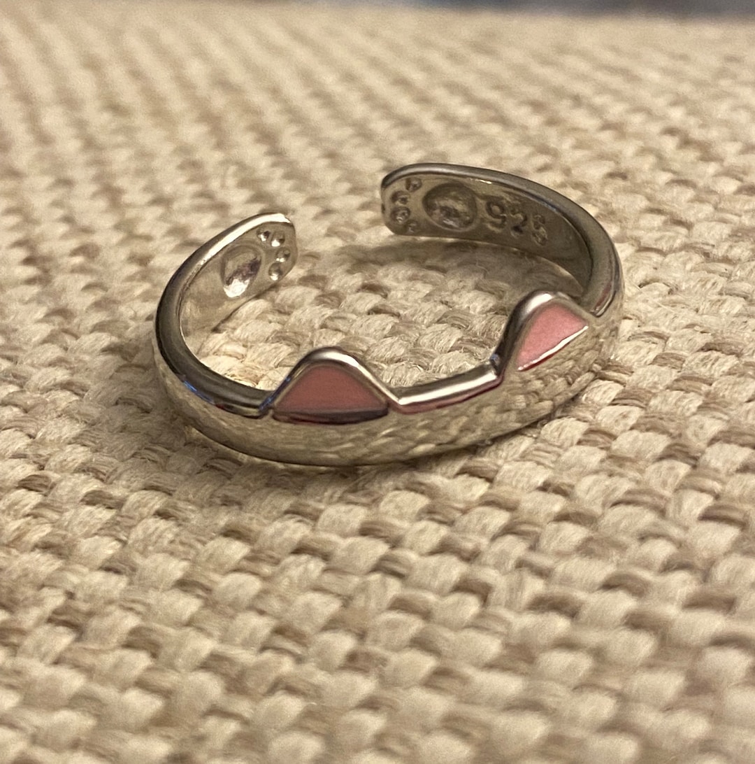 Cat Ring, Kitty Ring, Kitty Jewelry, Kitty Cat, Kitten Ring, Stainless Steel Ring, Stainless ...