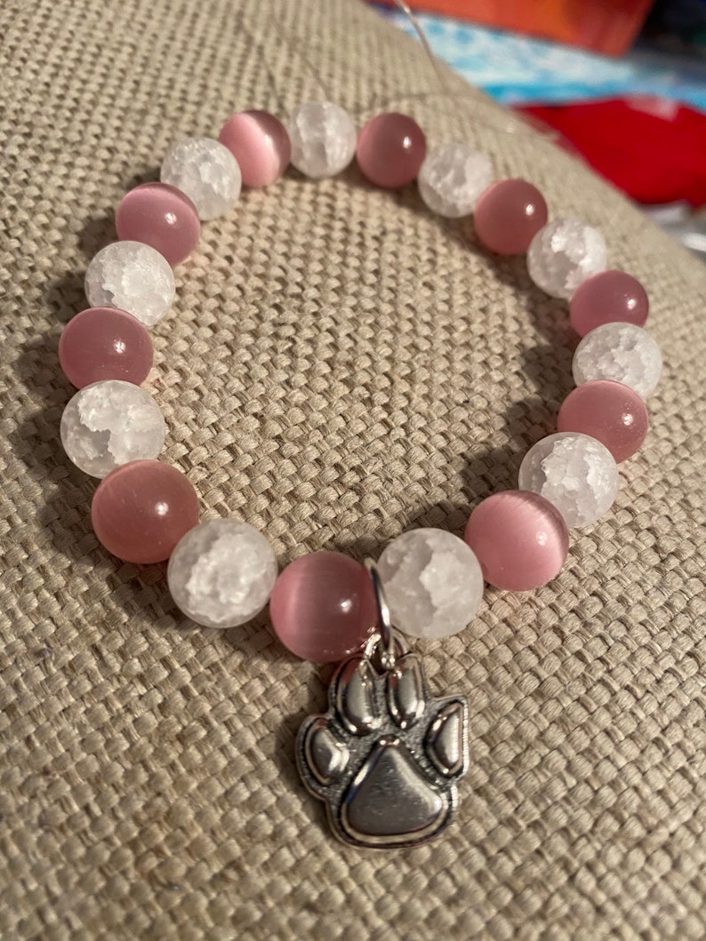 Paw Print Bracelet Dogs Dog Bracelet Paws Rescue Mom Gift | Etsy