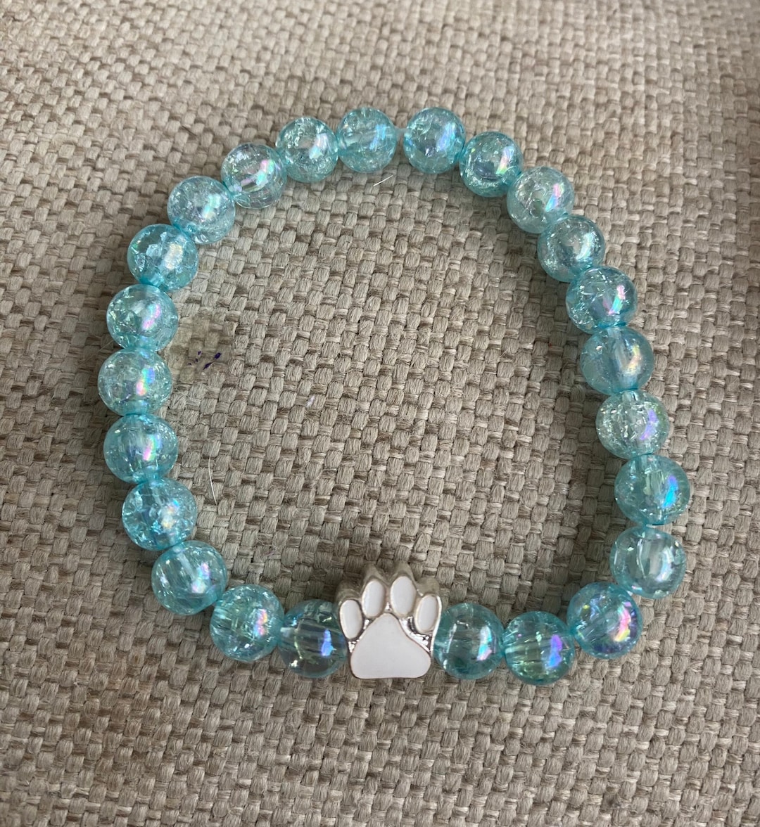 Paw Charm Bracelet, Rescue Dog, Rescue Mon Gift, Charm Bracelet, Dog ...