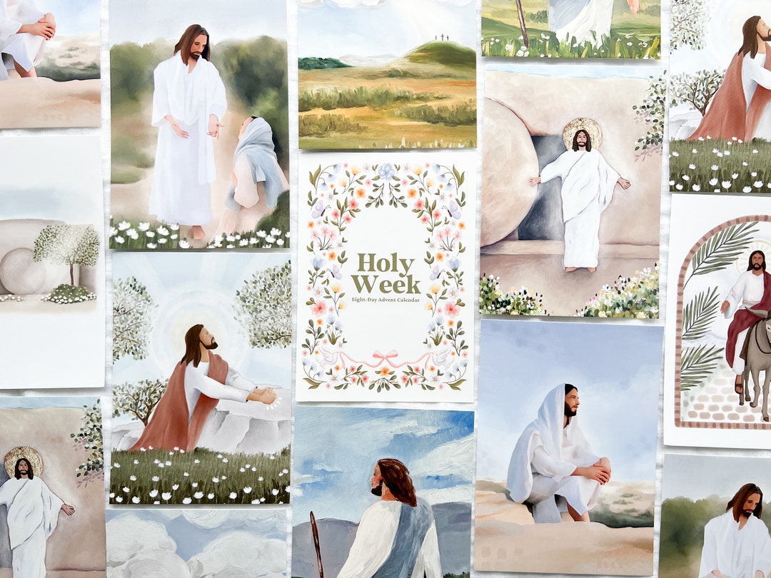 Holy Week Advent Calendar // Easter Countdown | LDS Art | Christian ...