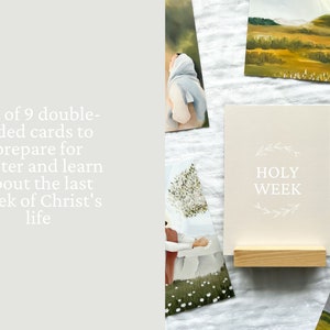 Easter Advent Calendar Holy Week PRINTABLE // Easter Countdown LDS Art ...