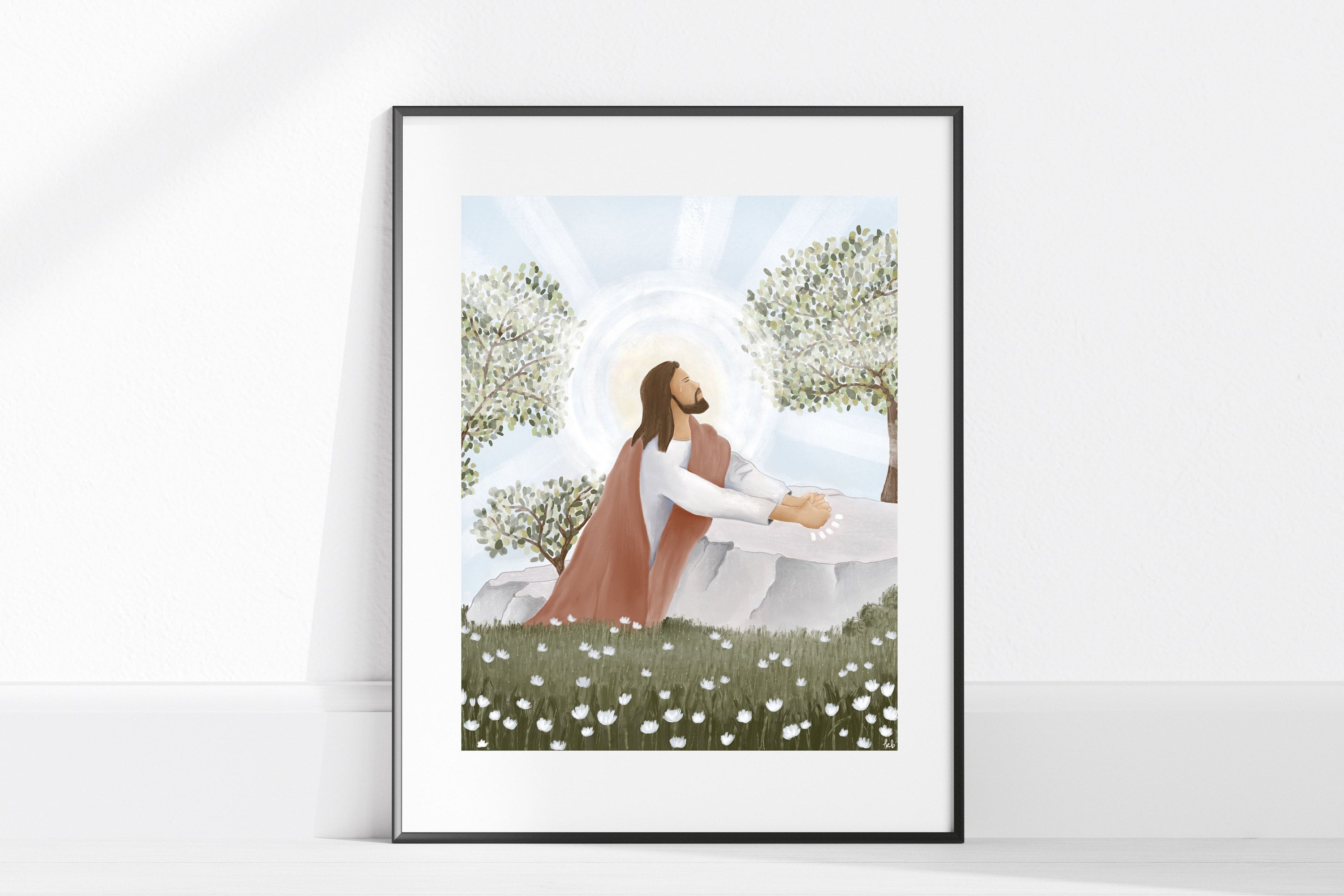 Gethsemane PRINTABLE // LDS Art | Jesus Christ Illustration | Religious ...