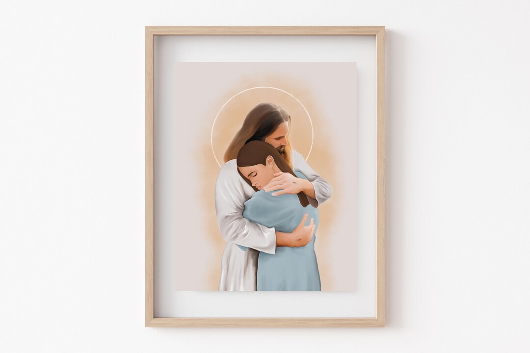 I Feel My Savior's Love Print Brunette Girl Version // LDS Art Portrait ...