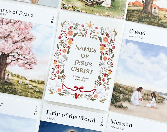 Names of Jesus Christ Advent Calendar -- PRINTABLE // Christian Advent ...