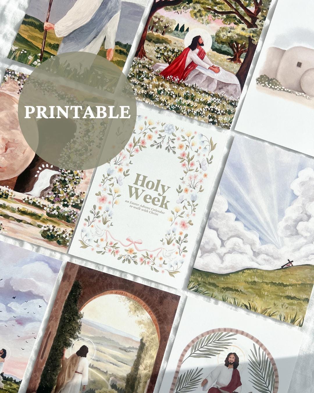 Easter Advent Calendar - Holy Week PRINTABLE // Easter Countdown | LDS ...