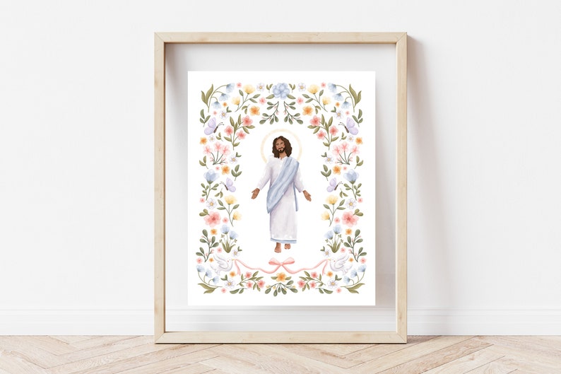 Risen Print // Artwork of Christ | Jesus Illustration | Christ and ...