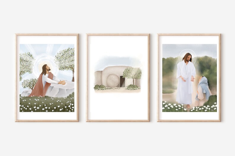 Gethsemane PRINTABLE // LDS Art | Jesus Christ Illustration | Religious ...