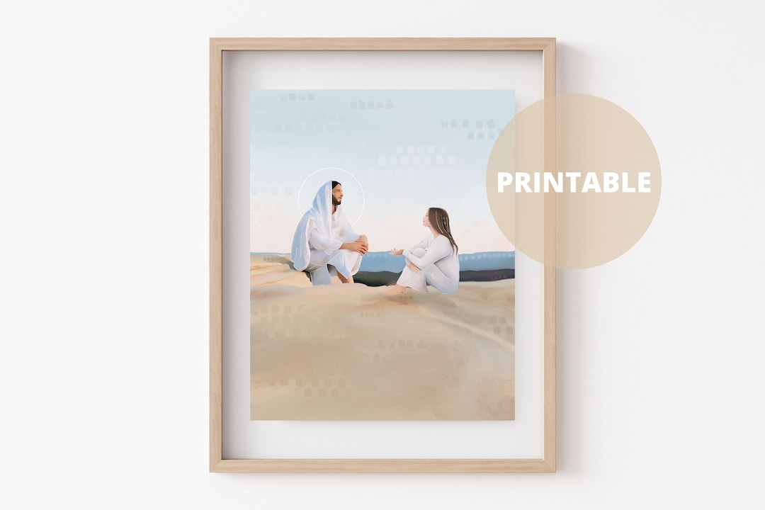 Heavenly Friend PRINTABLE // LDS Art Jesus Christ Illustration ...