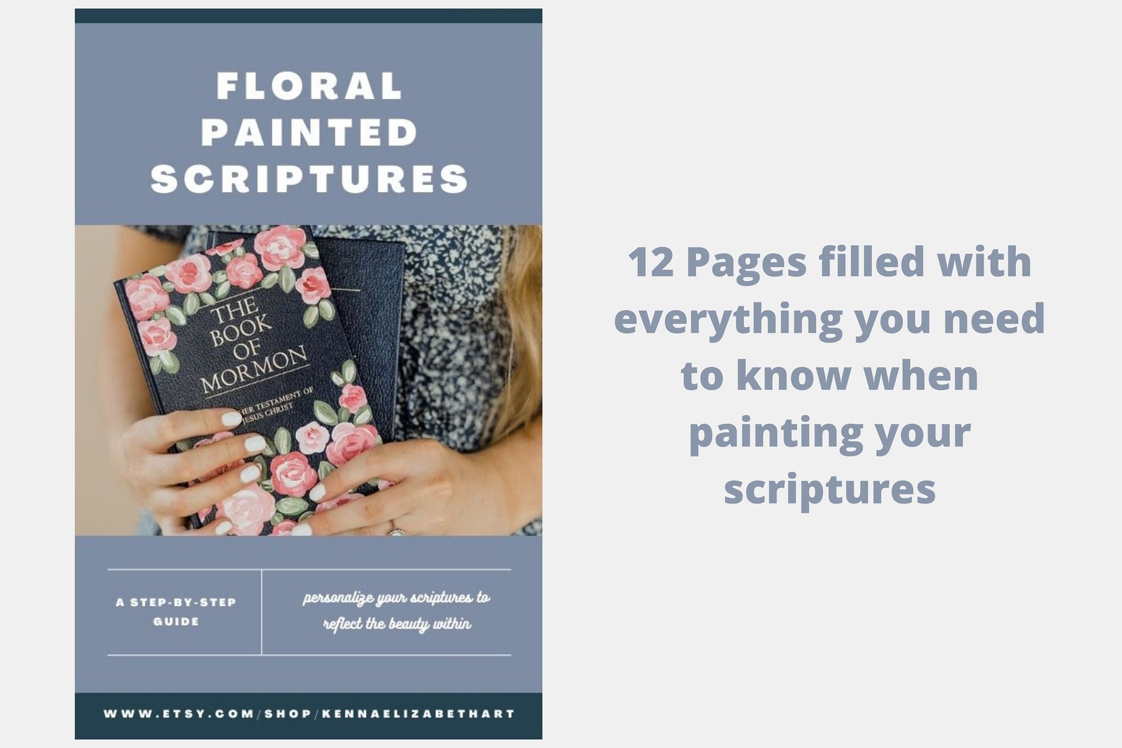 Floral Painted Scriptures: A Step-by-step Guide Painted Book - Etsy