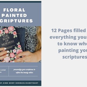 Floral Painted Scriptures: A Step-by-step Guide Painted Book of Mormon ...