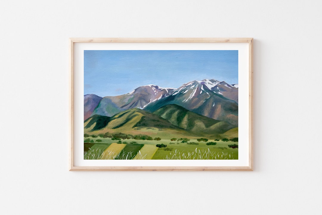 Our Mountain Home - Landscape Print // Utah Landscape Painting ...