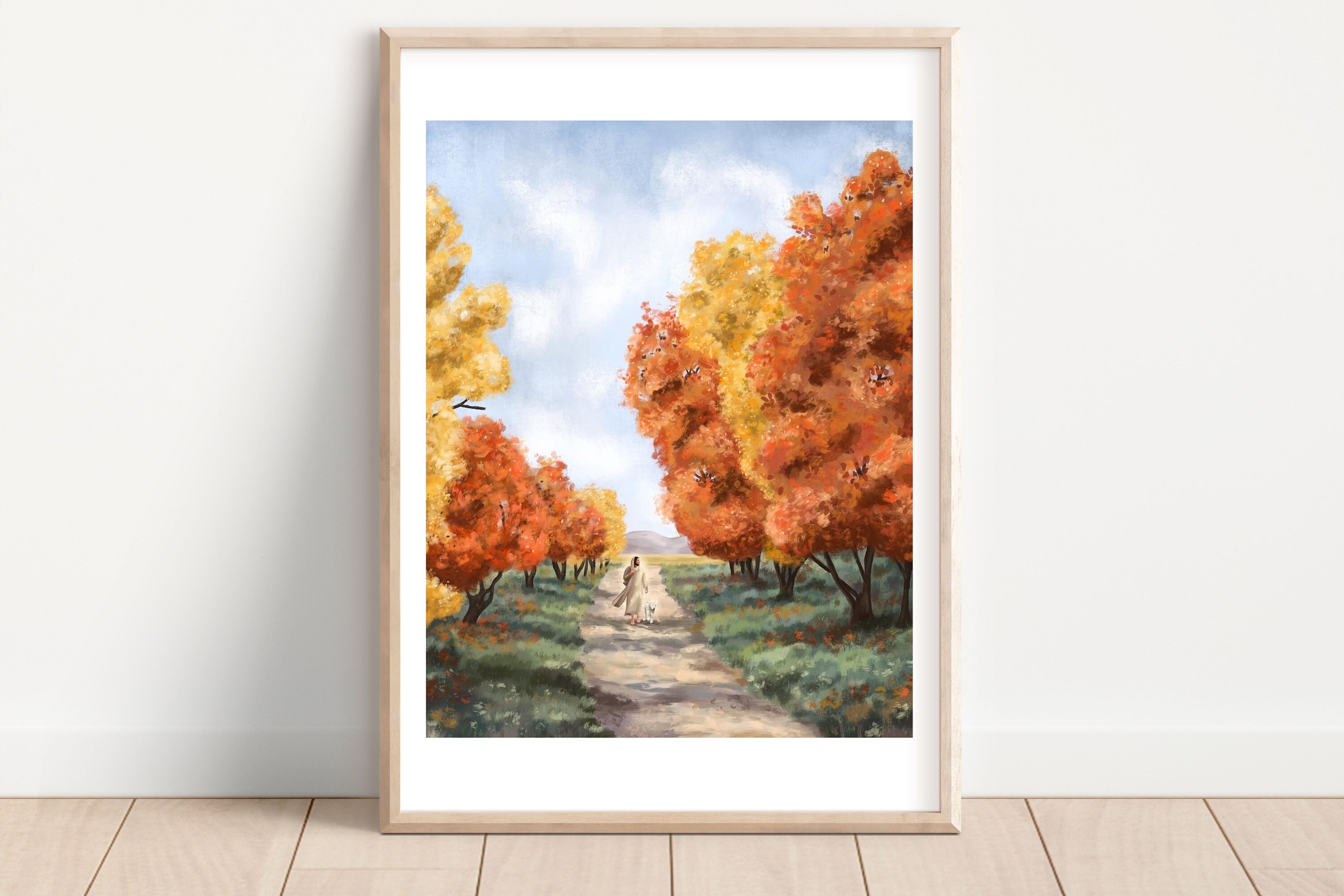 Autumn's Grace Print // Christian Art | Fall Artwork | Autumn Leaves ...