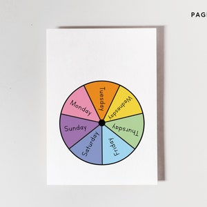 Montessori Days of the Week Wheel & Tracing Worksheet, Homeschool ...