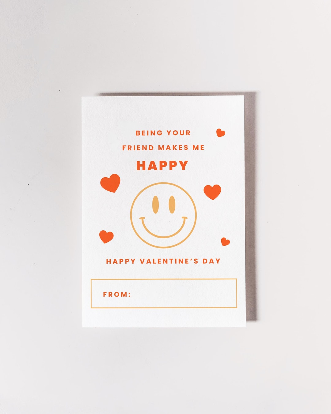 Smiley Face Valentine Cards Classroom Party Digital Cards Valentine ERA ...