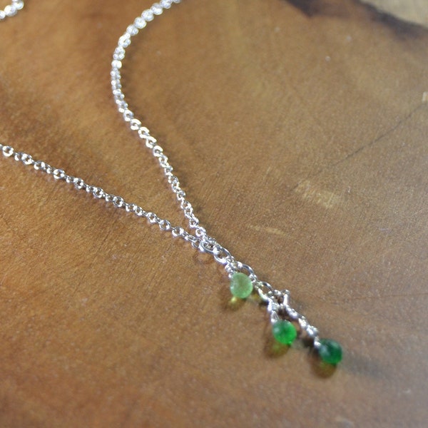 Tsavorite Necklace - Etsy