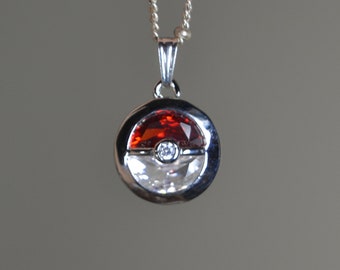 Pokeball necklace | Etsy