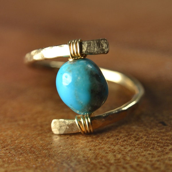 Raw Turquoise Ring - Etsy