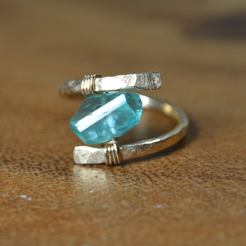 Blue Apatite Ring - Etsy