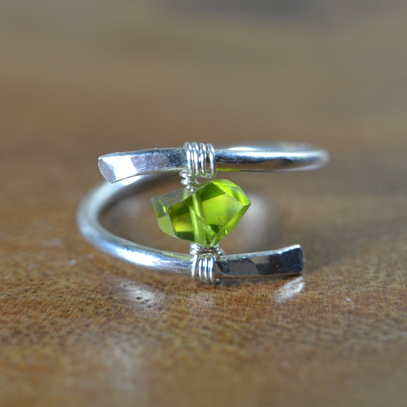 Peridot Ring - Etsy