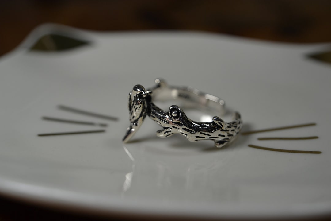 Adjustable Raven Ring in Sterling Silver // Crow Ring // Nature ...