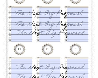 Editable Wedding Table Seating Organize Tables, Wedding Tables, Seating ...