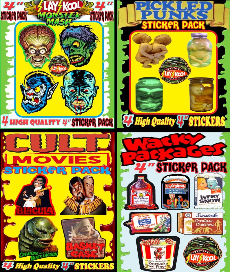 Monster Mash Sticker Pack - Etsy