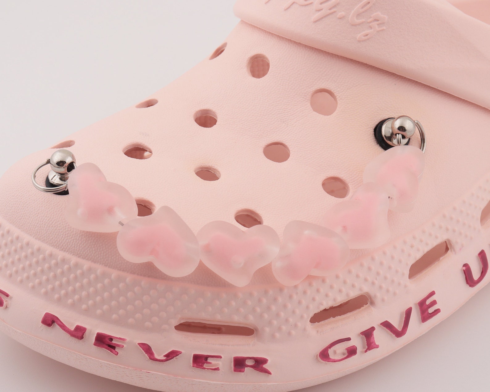 Croc Chain Charms. High Quality Luxury Candy hearts croc | Etsy