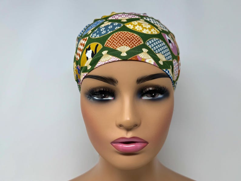 1 Wk Delivery & No Tariff (US/CA) - Ponytail Scrub Cap - Tuxedo Cats ...