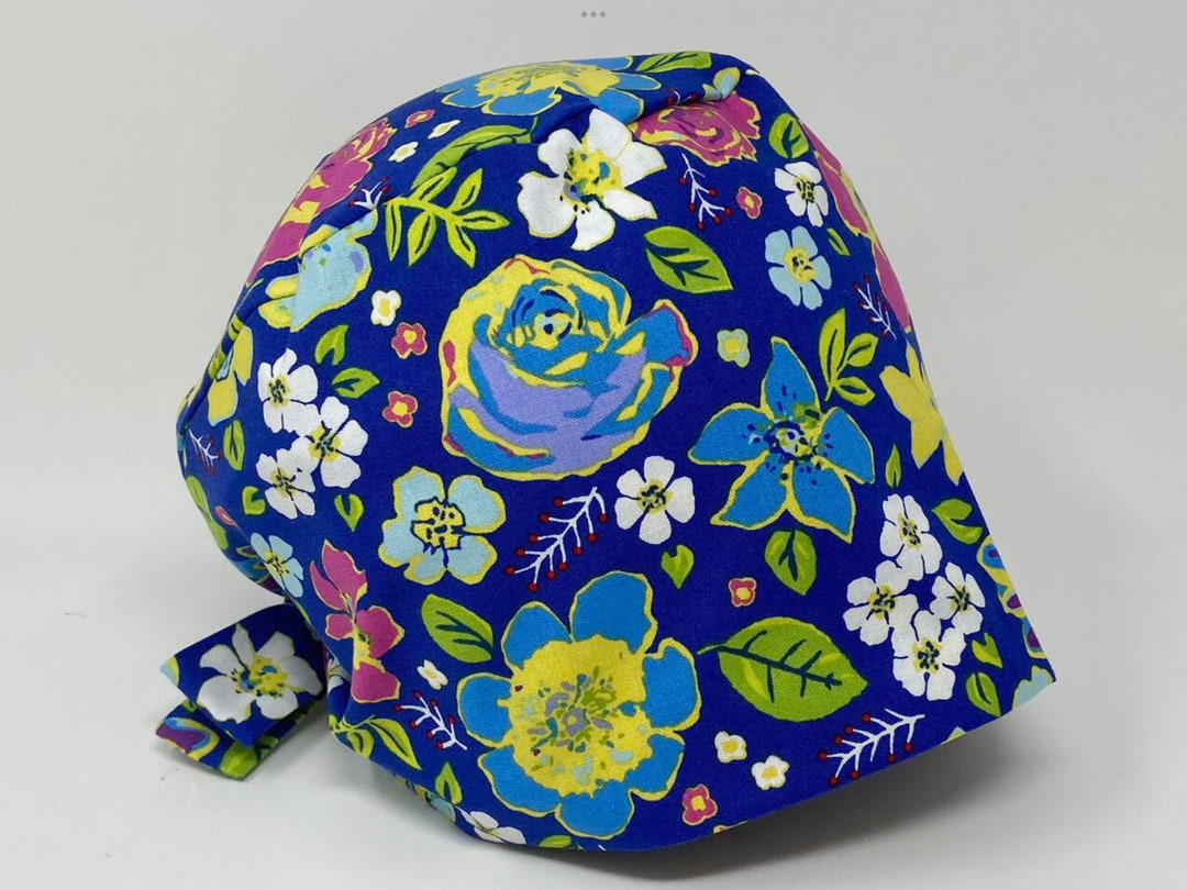 Flower Garden - Floral Pixie for Women - Women/men Scrub Cap Surgical ...