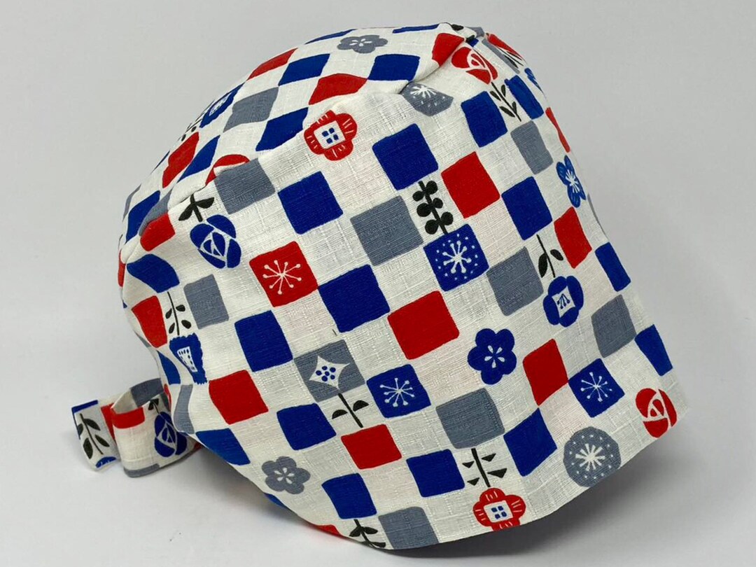 Japanese Checkered Floral - Cotton Dobby* - Japanese Classic - Floral ...