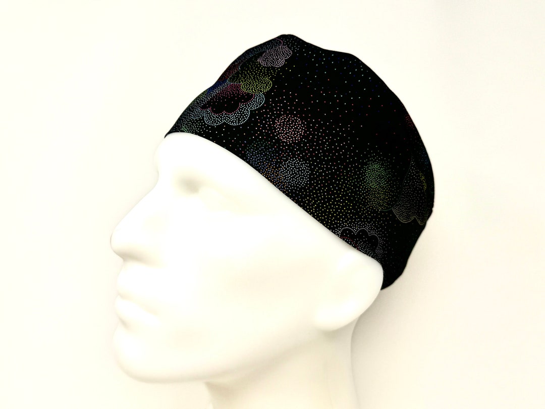 Short Pixie Surgical Cap gradients Auras Scrub Cap for Men and Women ...
