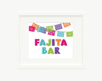 Fajita Bar Sign - Etsy