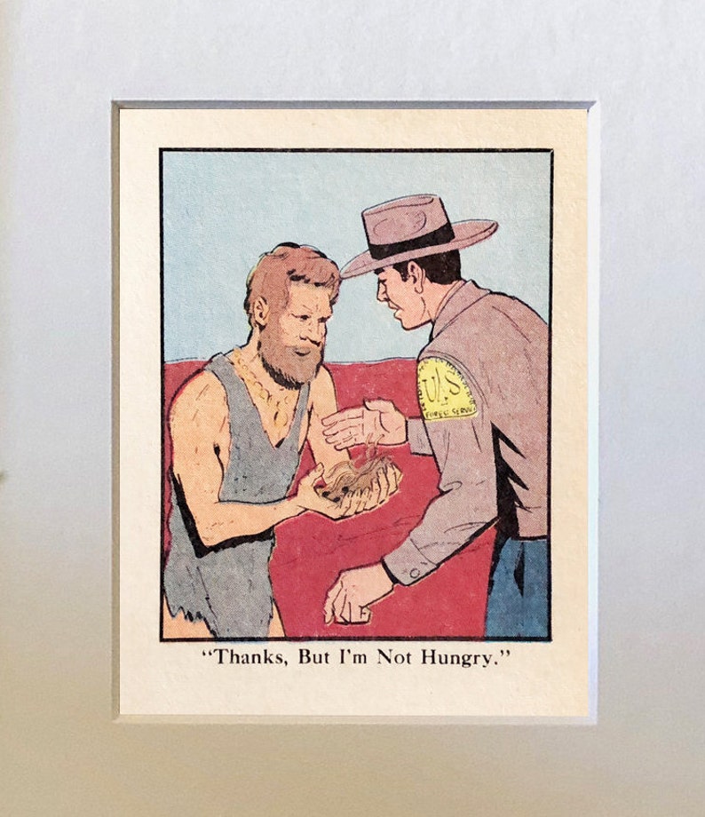 Thanks, but I'm Not Hungry - Vintage Children's Book Illustration ...