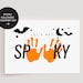 Spooky Halloween Handprint Art | Halloween Coloring Page | Halloween ...