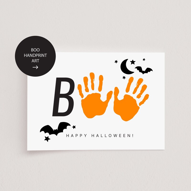 Halloween Handprint Craft - Etsy