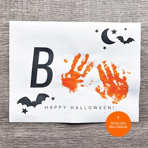 Boo Halloween Handprint Art | Halloween Coloring Page | Halloween ...