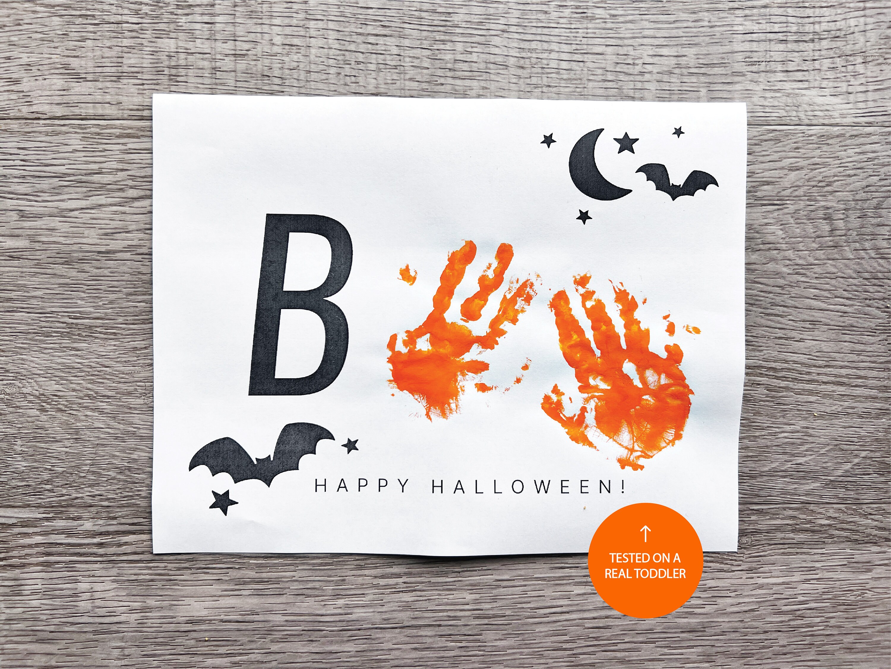 Boo Halloween Handprint Art | Halloween Coloring Page | Halloween ...