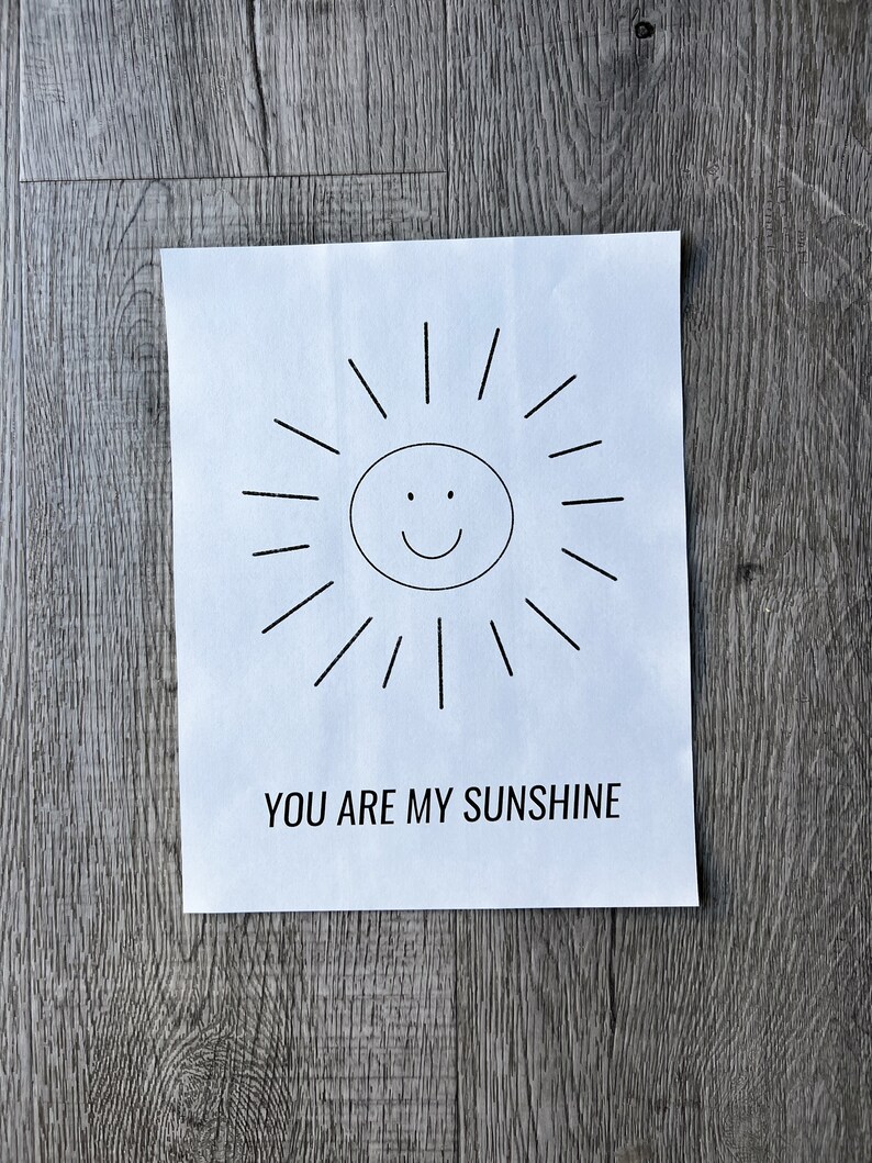 Sun Fingerprint Art | Sunshine Coloring Page | Kids Craft | School or ...